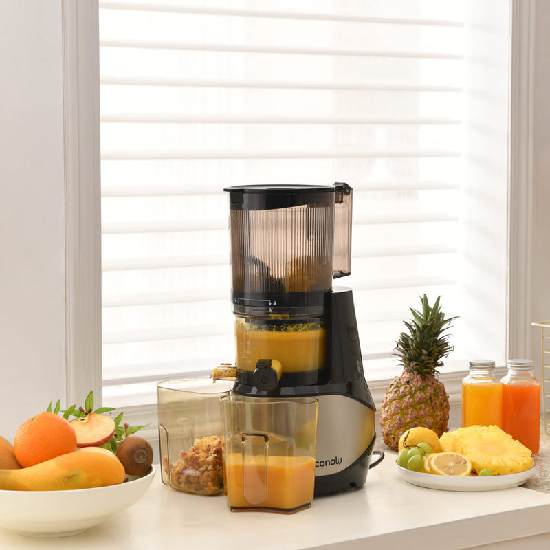 Canoly C09 Slow Juicer Machines Hands-Free Cold Press Juicer Easy Clean